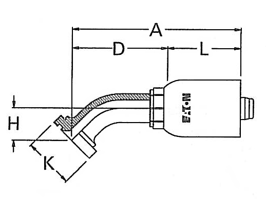 45º Split Flange Code 62 (SAE J518)