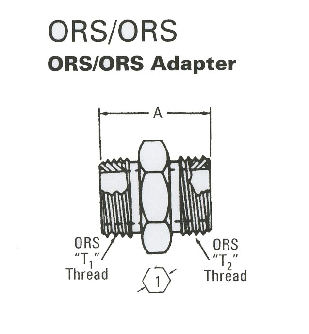 Item # FF2000T (REF. SAE 520101), ORS/ORS ADAPTER AEROQUIP On Dunham ...