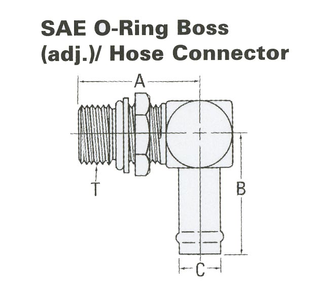 Item # FF1167, SAE O-Ring Boss (adj.)/Hose Connector On Dunham Rubber ...