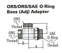 Item # FF1865T (REF. SAE 520429), ORS/ORS/SAE O-RING BOSS (adj ...