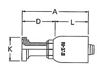 Straight Split Flange Code 62 (SAE J518)